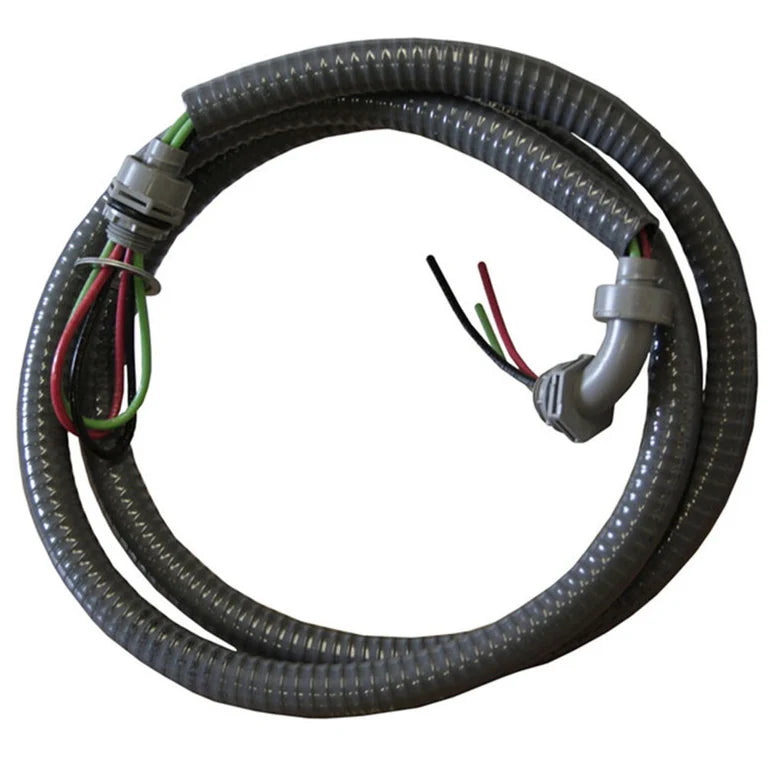 DiversiTech 3/4 Inches x 6 Ft Metallic Electrical Whip with #8 Wire, 6 ...